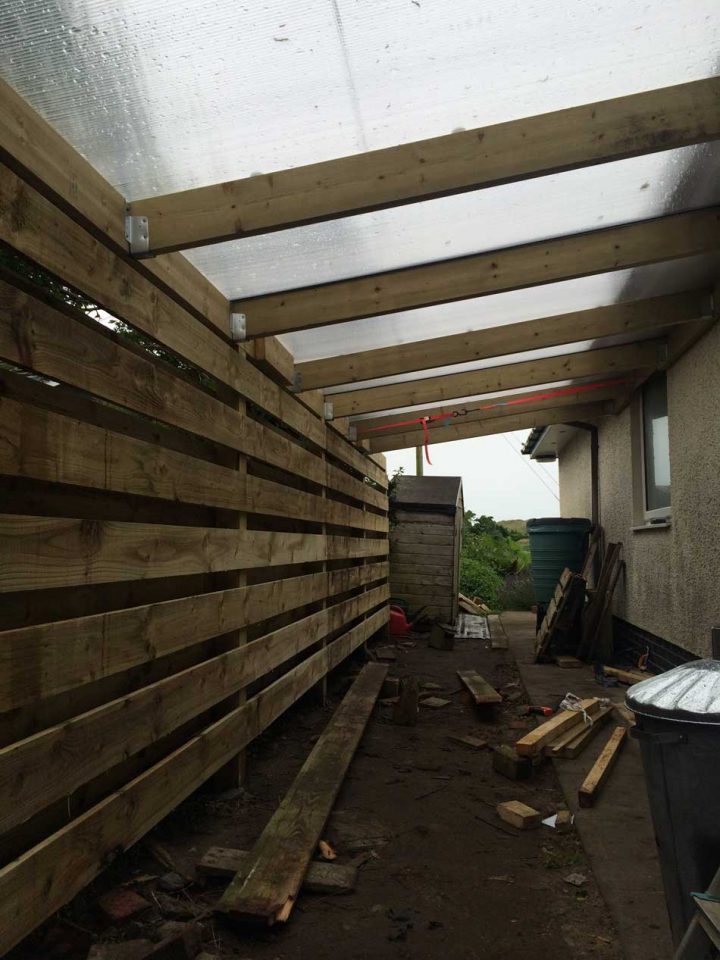 A Lean-to Roof - The Building Continues - A Simple Life of Luxury